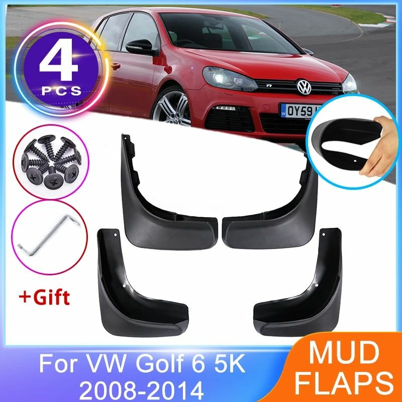 Брызговики, арт. Крыло для Volkswagen VW Golf 6 Mk6 5K 2008 2009 2010 2011 2012 2013 2014 брызговики брызговики колеса автомобильные аксессуары, 1 шт.