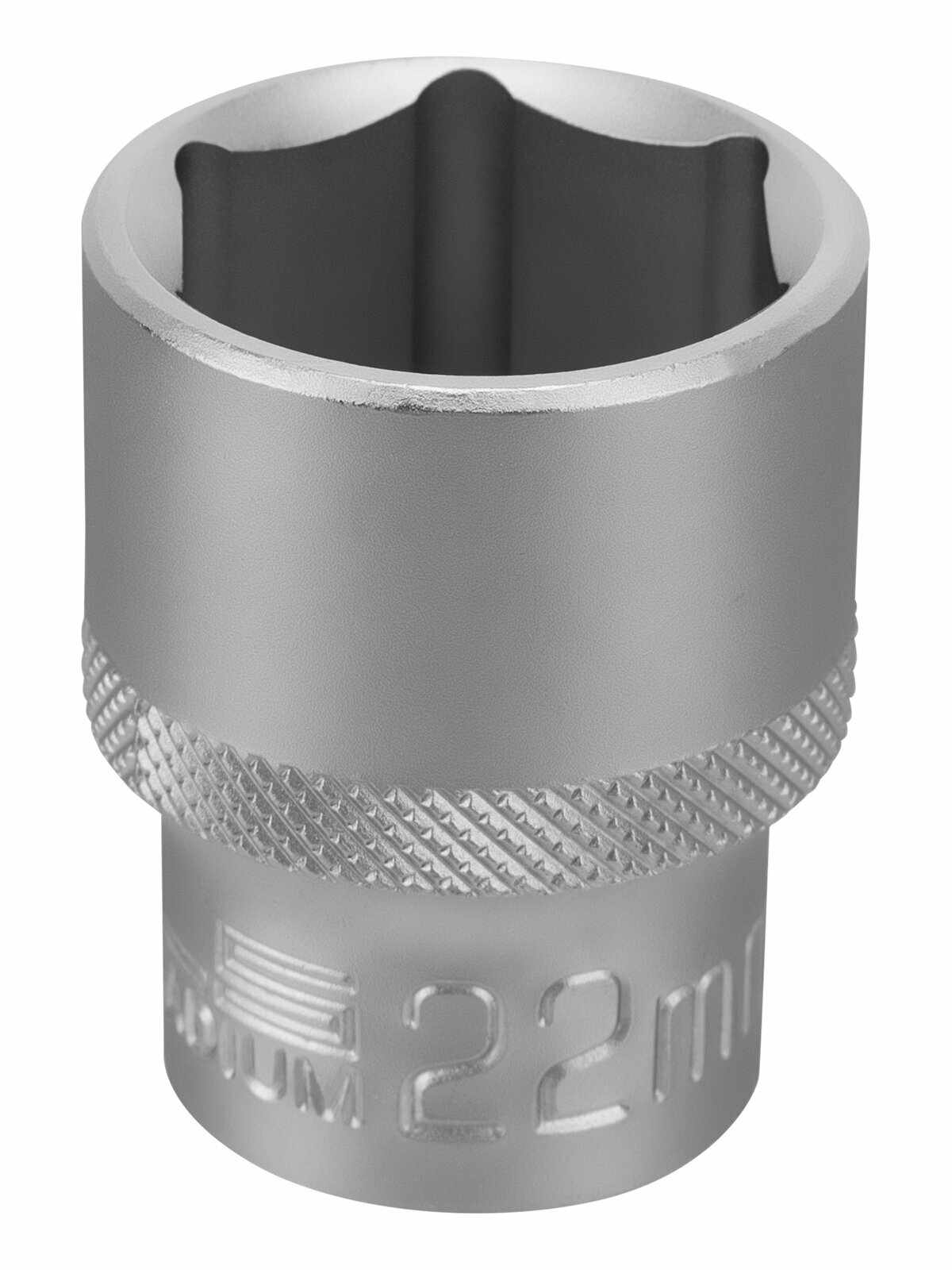 Головка торцевая Stels 22 мм, 6-гранная, CrV, под квадрат 1/2", 13833