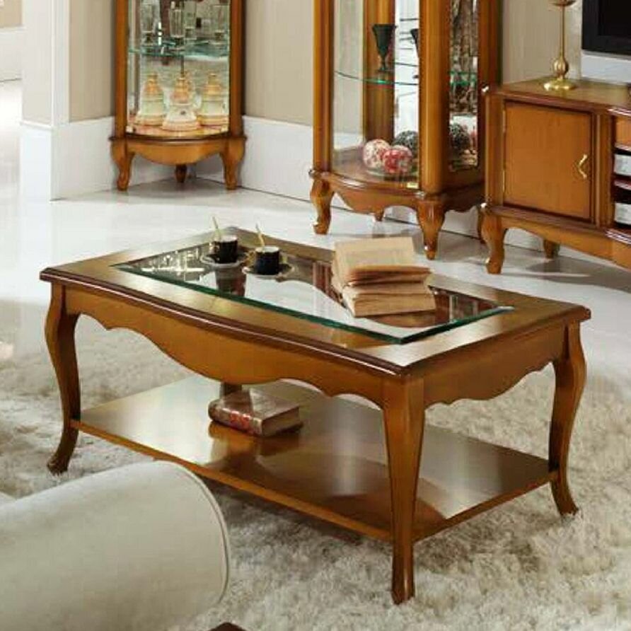 Журнальный стол Disemobel Classic 53 Cerezo-5/Transparente 112x57x47 см