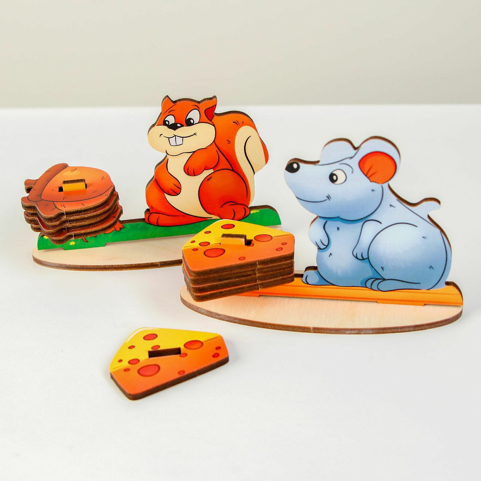 Сортер "Накорми меня", 10 фигурок животных, развитие навыков: логика