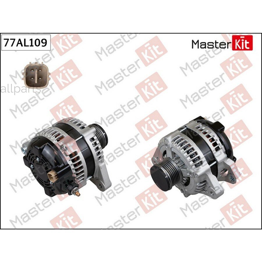 MASTERKIT 77AL109 77AL109 Генератор Hyundai ix35 (LM EL ELH)/Kia SPORTAGE (QL QLE) 2009 - (14V 150A)