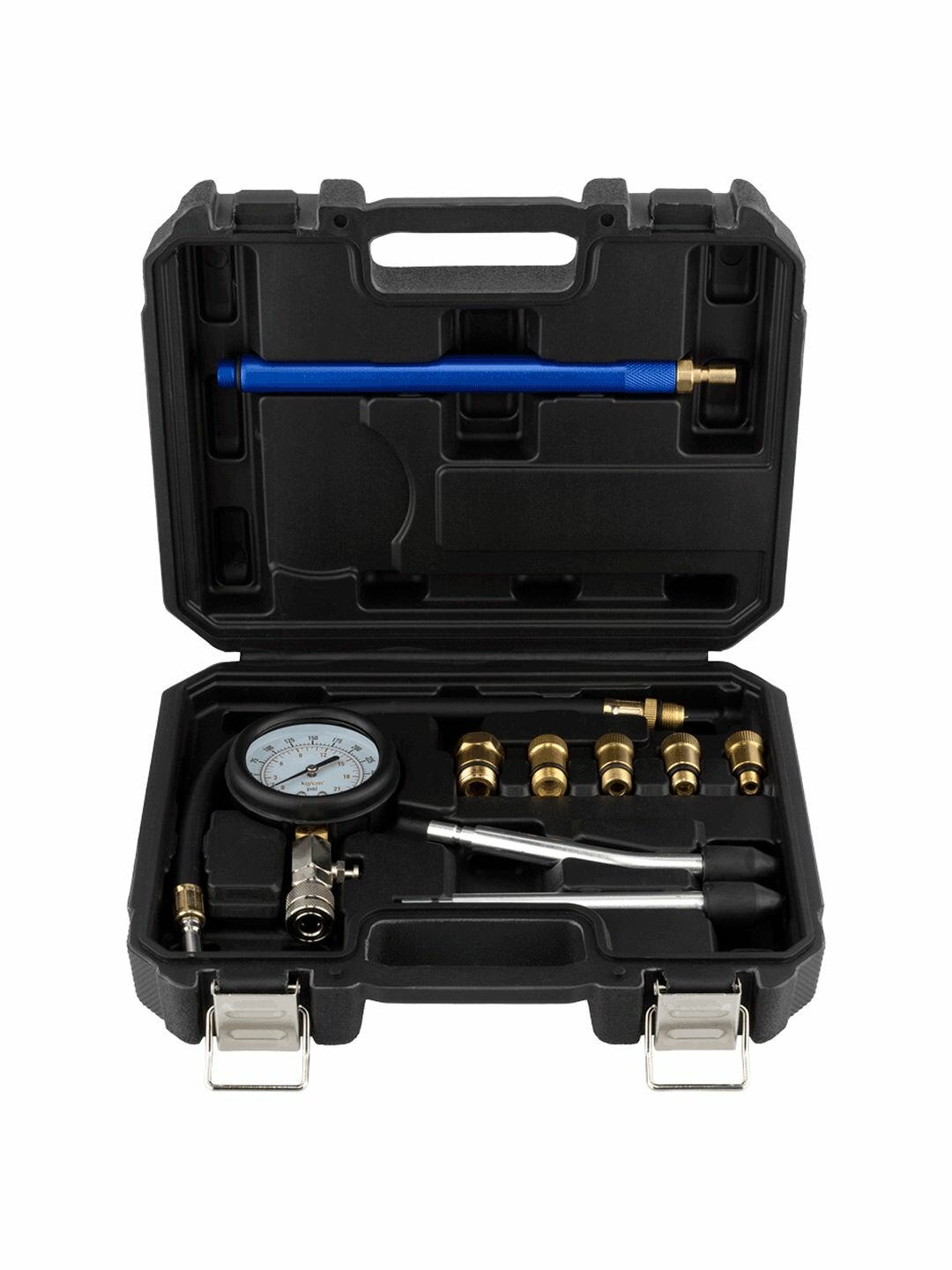 Компрессометр бензин универсальный, 10 предметов, с удлинителем 190мм, АвтоDело 40104