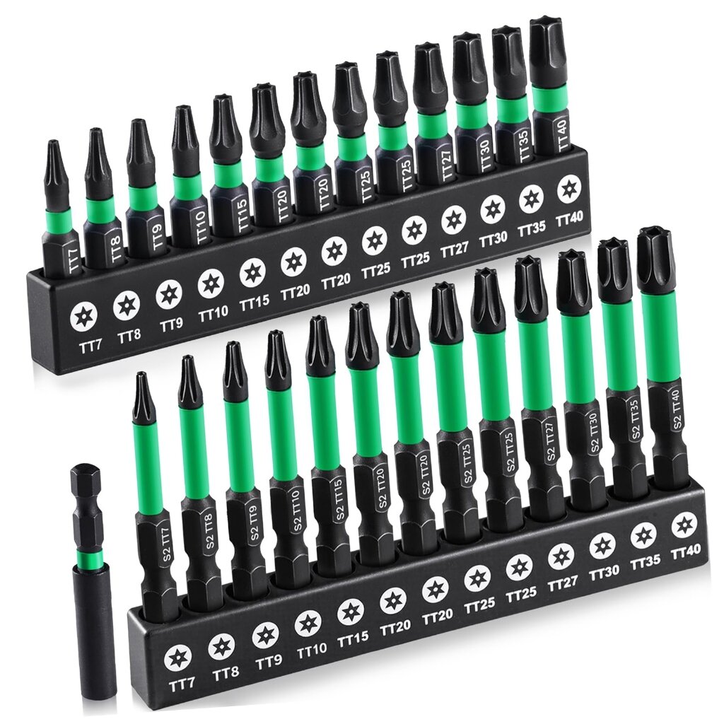 Набор перфорированных долот plum blossom из материала S2 из 27 частей (случайный цвет)