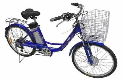 Электровелосипед 24" 36В/250Вт GET WOKE ROAD Winner-24D (2-х колес, АКБ лит.36V 10Ah)синий (марка)