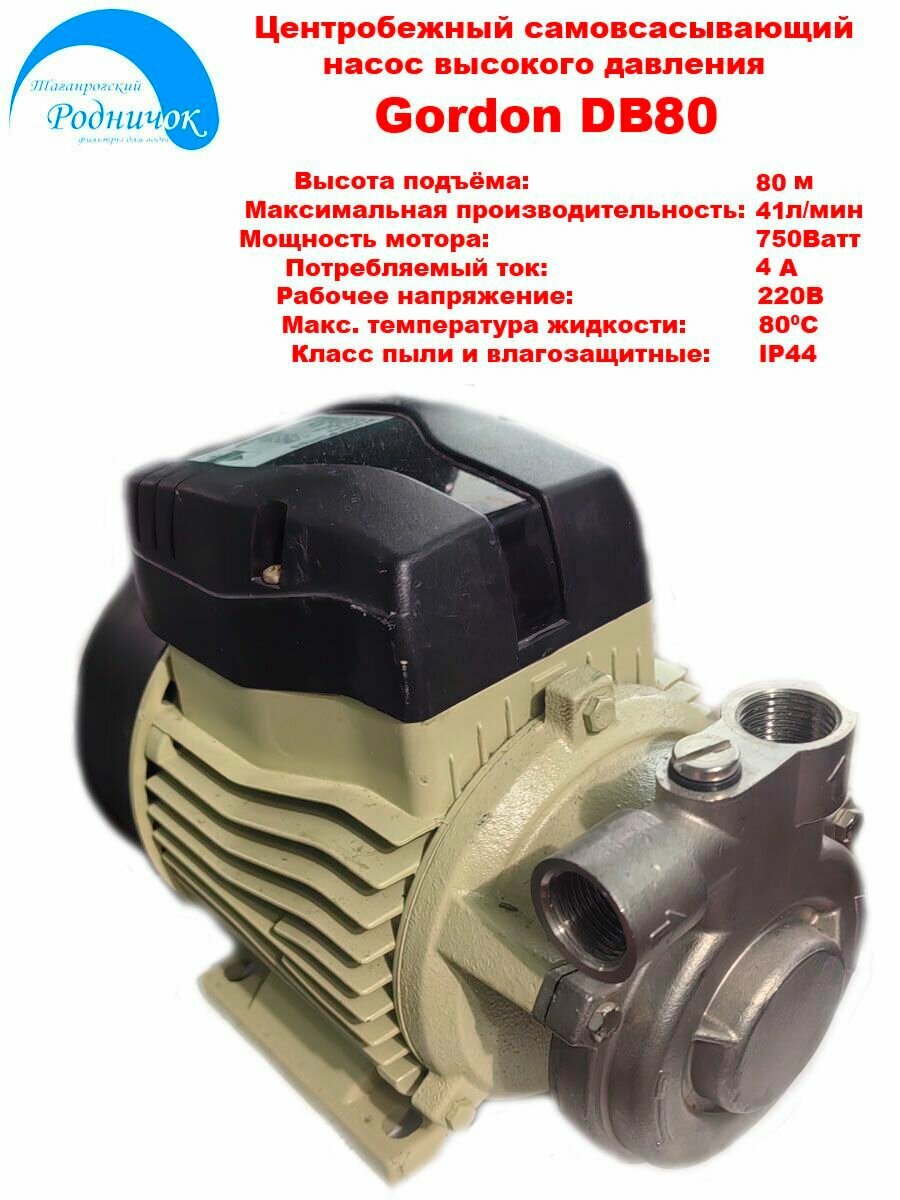 Насос Gardon DB80 (помпа) 220В для фильтра с обратным осмосом.