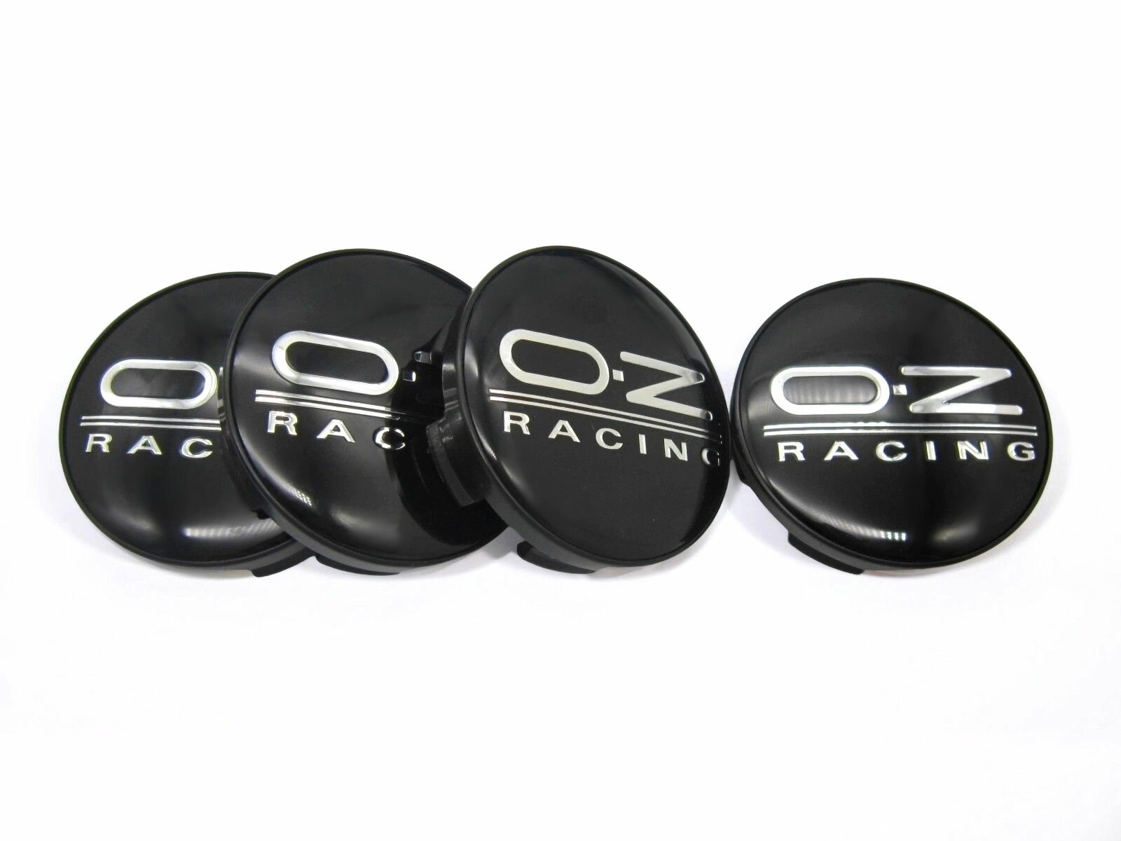 Колпачки, заглушки на литые диски СКАД OZ Racing black 56/51/12 мм, комплект 4 шт.