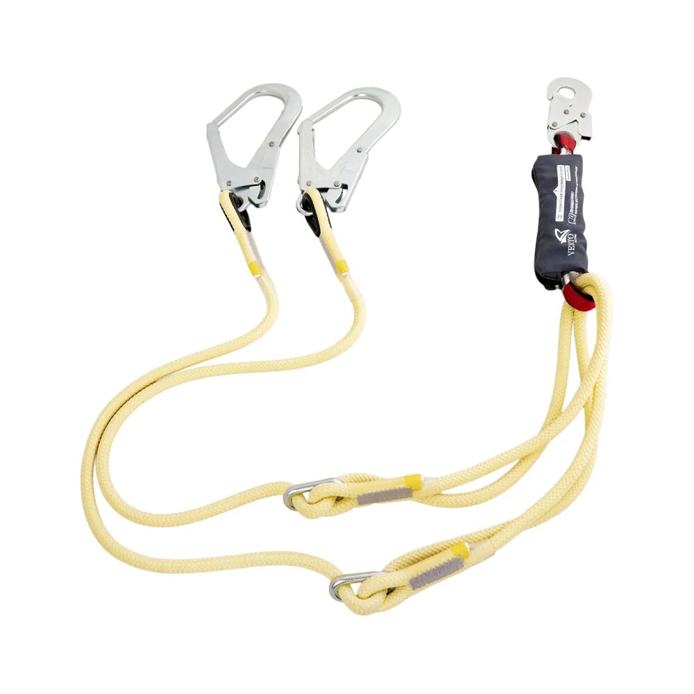 VENTO Строп веревочный двойной регулируемый с амортизатором "аК22р огнеупорный", vnt aК22р