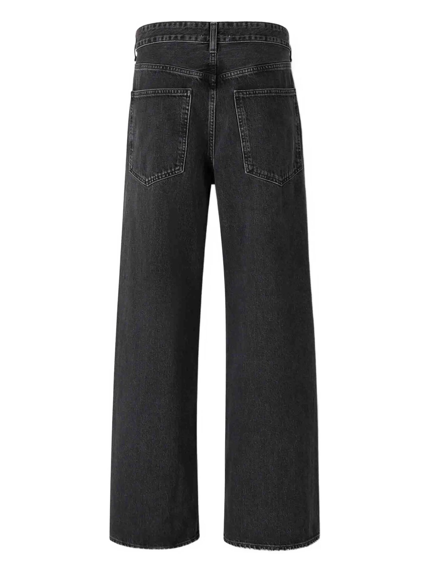 Джинсы AGOLDE Buttoned straight-leg jeans, размер 8, черный — фото 1