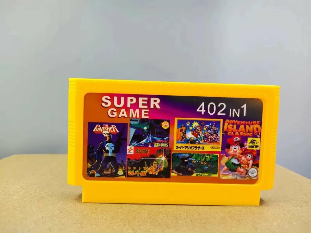 Картридж для 8 бит сборник 402 игр : Contra /Chip & dale 1