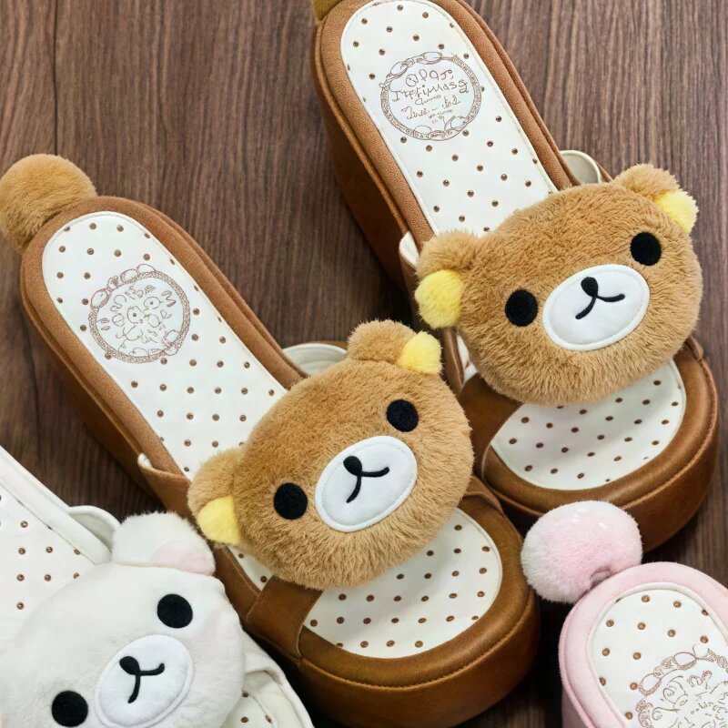 Rilakkuma розовые косплей тапочки