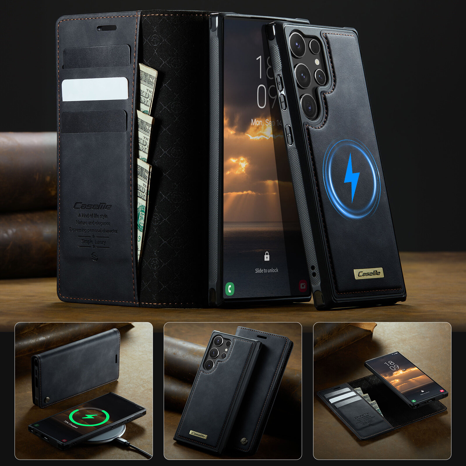 Чехол Для Samsung Galaxy S25 Ultra/Самсунг Галакси S25 Ультра, soft touch, кобура, искусственная кожа, защита камеры, ударопрочный, усиленные углы, Samsung, Samsung Galaxy S25 Ultra, black