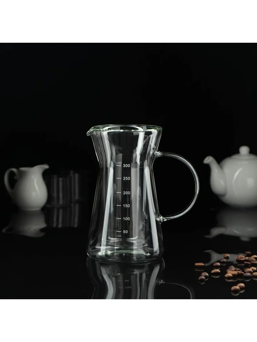 Элегантный кемекс с мерной шкалой 300 мл