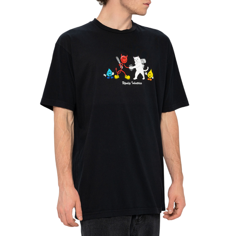 Футболка RIPNDIP Nerm Vs Devilman Tee, размер XL, black — фото 1