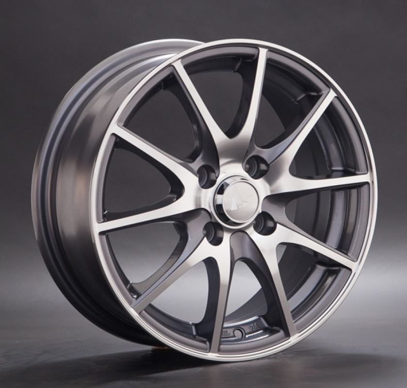 Диск колесный LS Wheels 536 6,5x16 4x108 Dia65.1 ET26 цвет GMF (темно-серый, полировка)