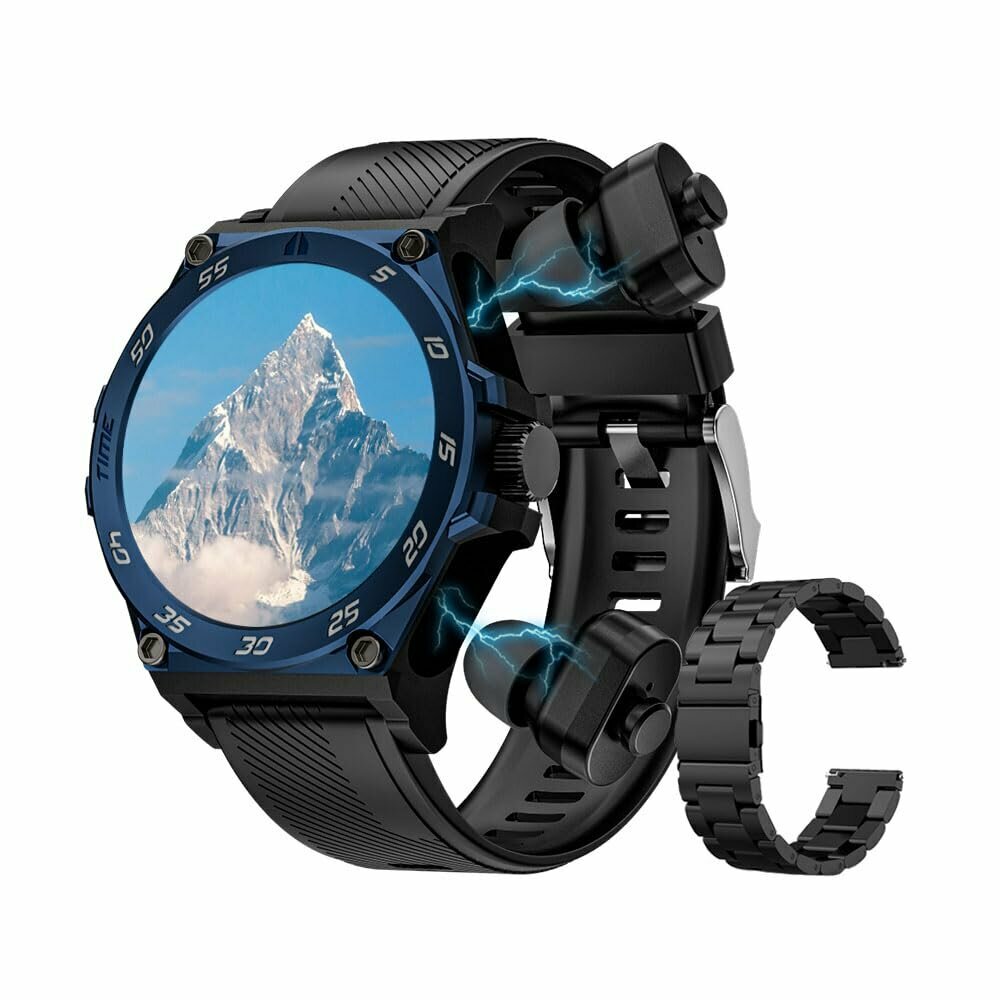 Смарт-часы JITE с bluetooth-наушниками, музыка, звонки, часы для наушников
