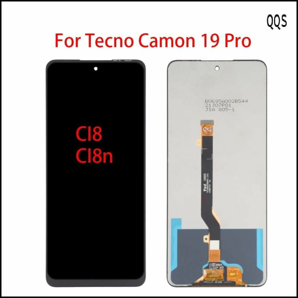 Дисплей для Tecno Camon 19 Pro (CI8, CI8n) Дисплей для в сборе с тачскрином Чёрный