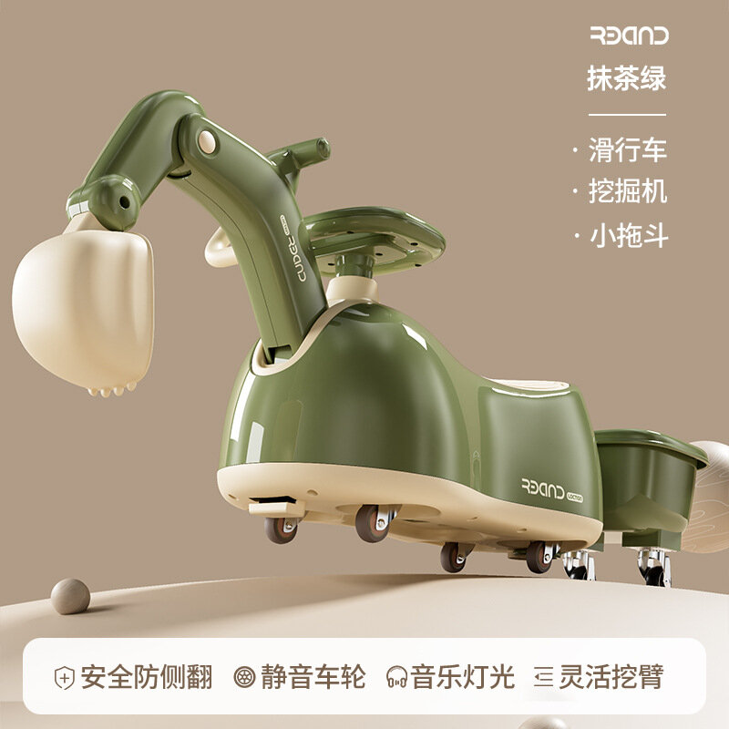 Производитель в наличии Многофункциональный арахисовый самокат Детская качалка Экскаватор Машинка для катания для детей 1-5 лет Оптом