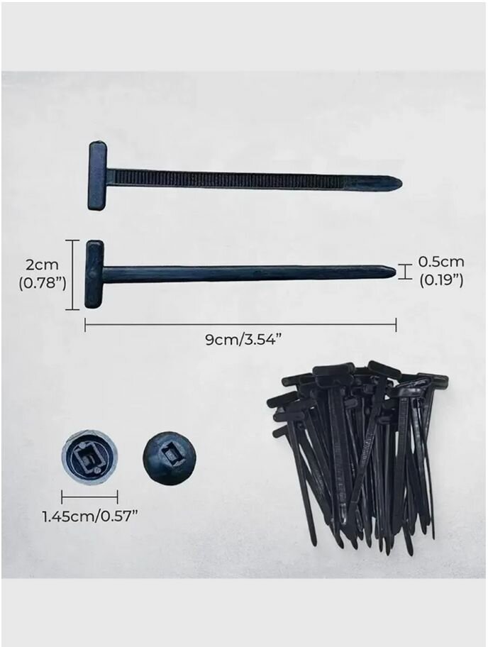 50шт многофункциональной пряжки для кабельной стяжки, Наружная универсальная пряжка для крепления кабельной стяжки