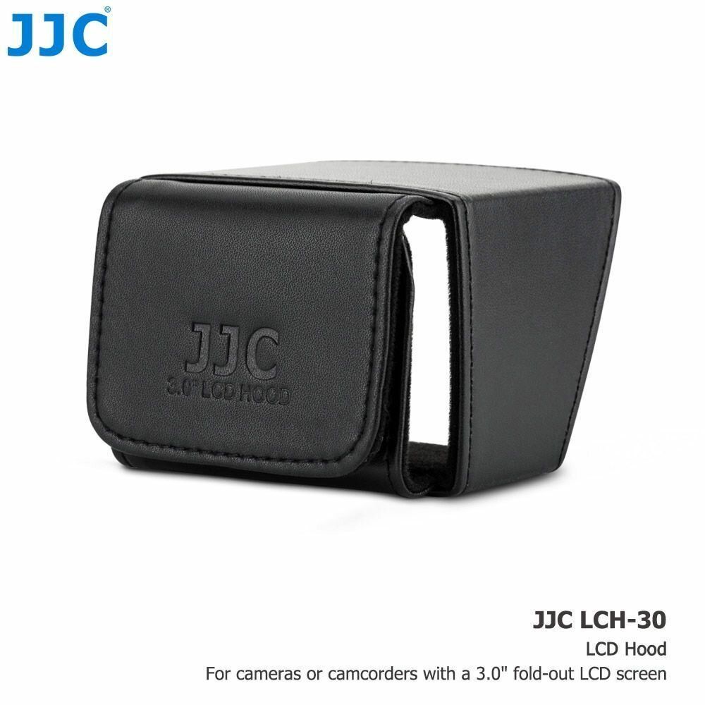 JJC Солнцезащитный козырек LCD для Canon EOS R R50 R8 R6II R10 760D 6DM2 M50 Nikon Z30 P1000 Panasonic GH5 Sony ZV1 и других цифровых зеркальных камер и видеокамер с 3,0-дюймовым раскладным ЖК-экраном