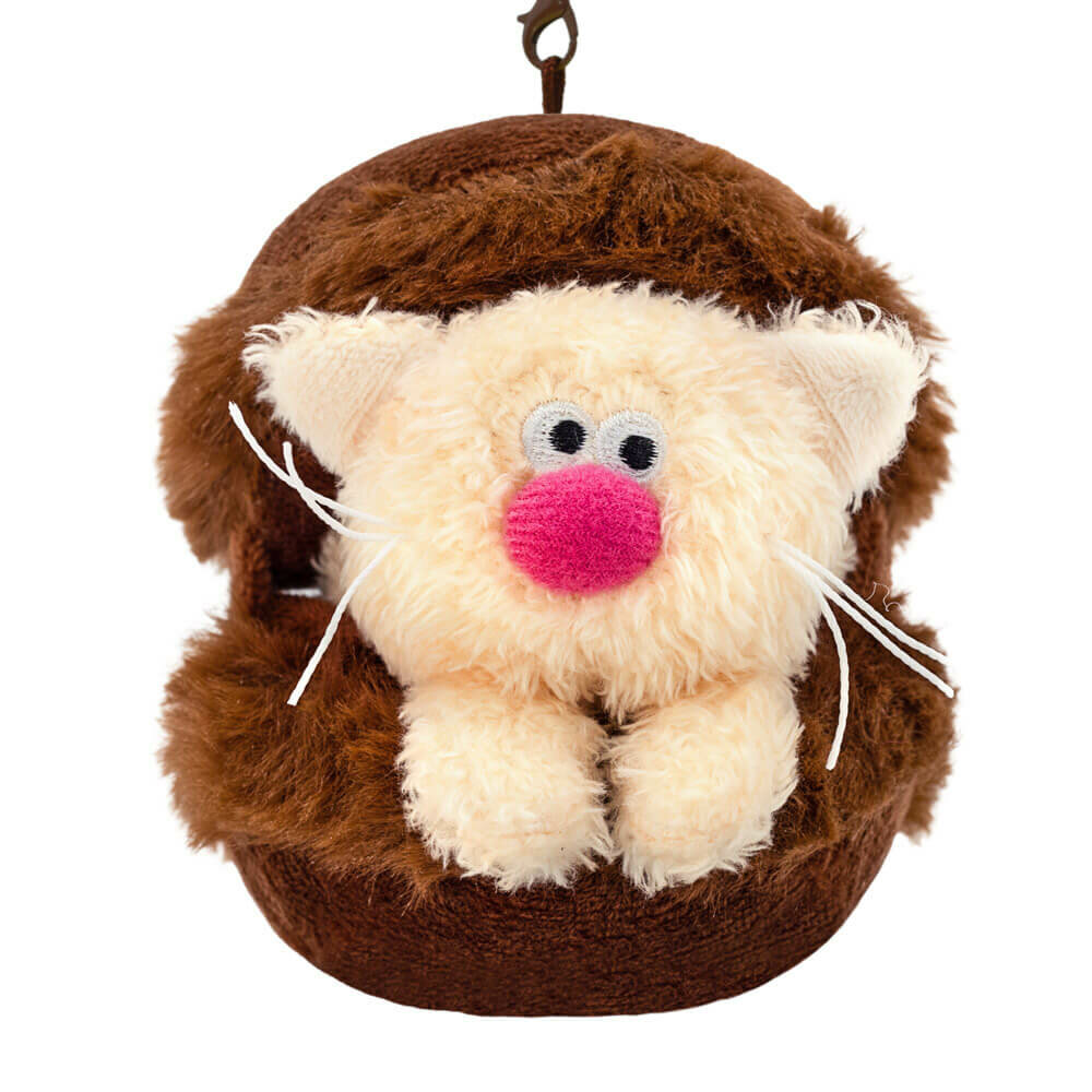 CCkc-17 Брелок 9см Кофейные коты Десерт Кот Сливки BUDI BASA