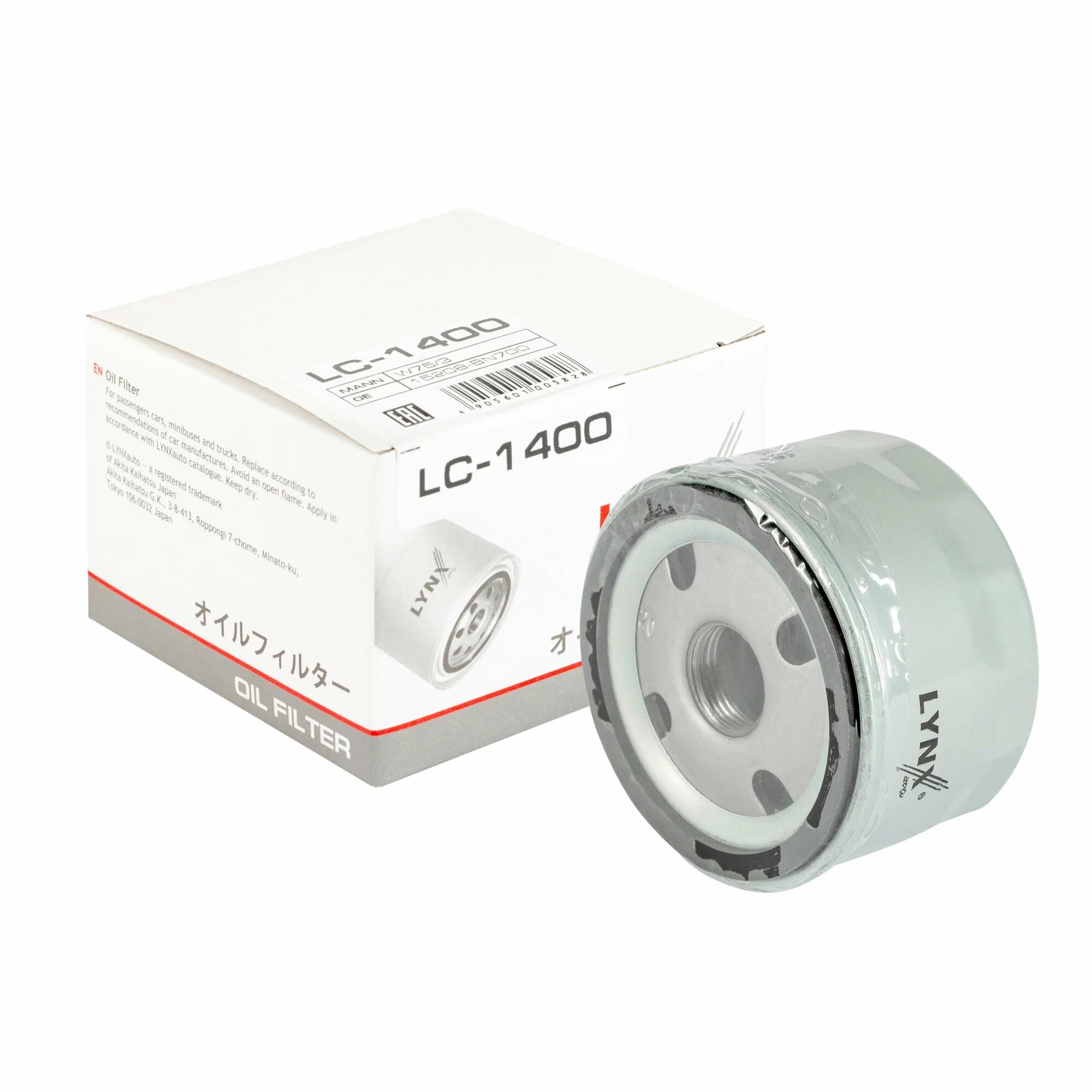 Фильтр масляный LYNXauto LC-1400 для LADA LARGUS/RENAULT/SUZUKI/Opel и других марок