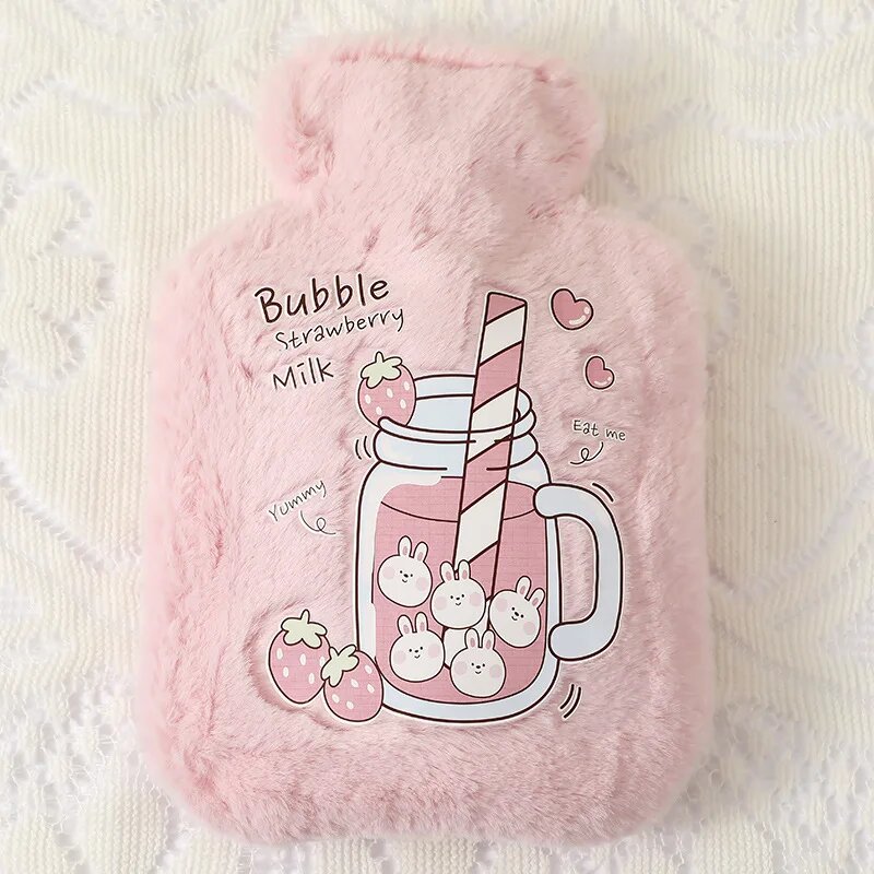 Грелка для рук Bubble Strawberry Milk, 500 мл, Style02