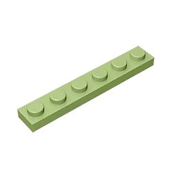 Пластина Lego 1x6, Цвет: 049