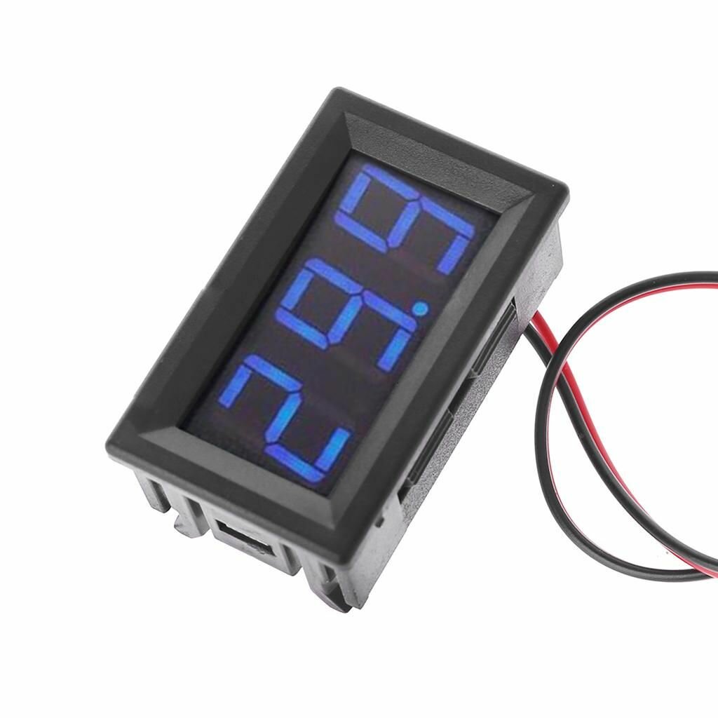 Измеритель напряжения постоянного тока вольтметр Двухпроводной DC5V-120V DC синий