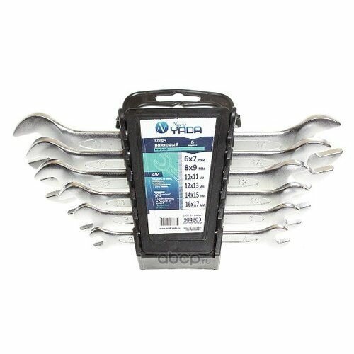 Ключ рожковый набор 6шт:6х7,8х9,10х11,12х13,14х15,16х17мм (пластик. холдер) TM Nord YADA Nord YADA 904803