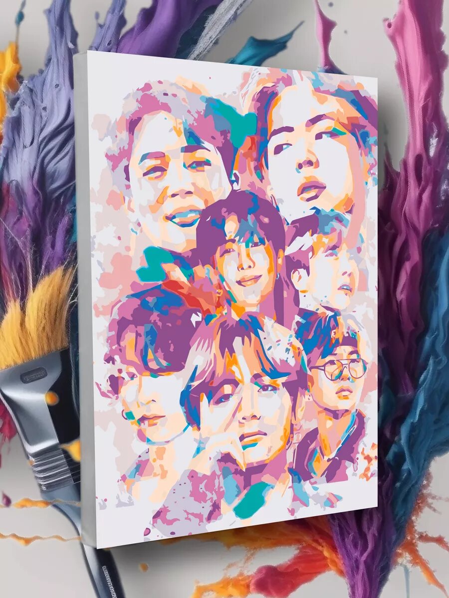 Картина по номерам BTS