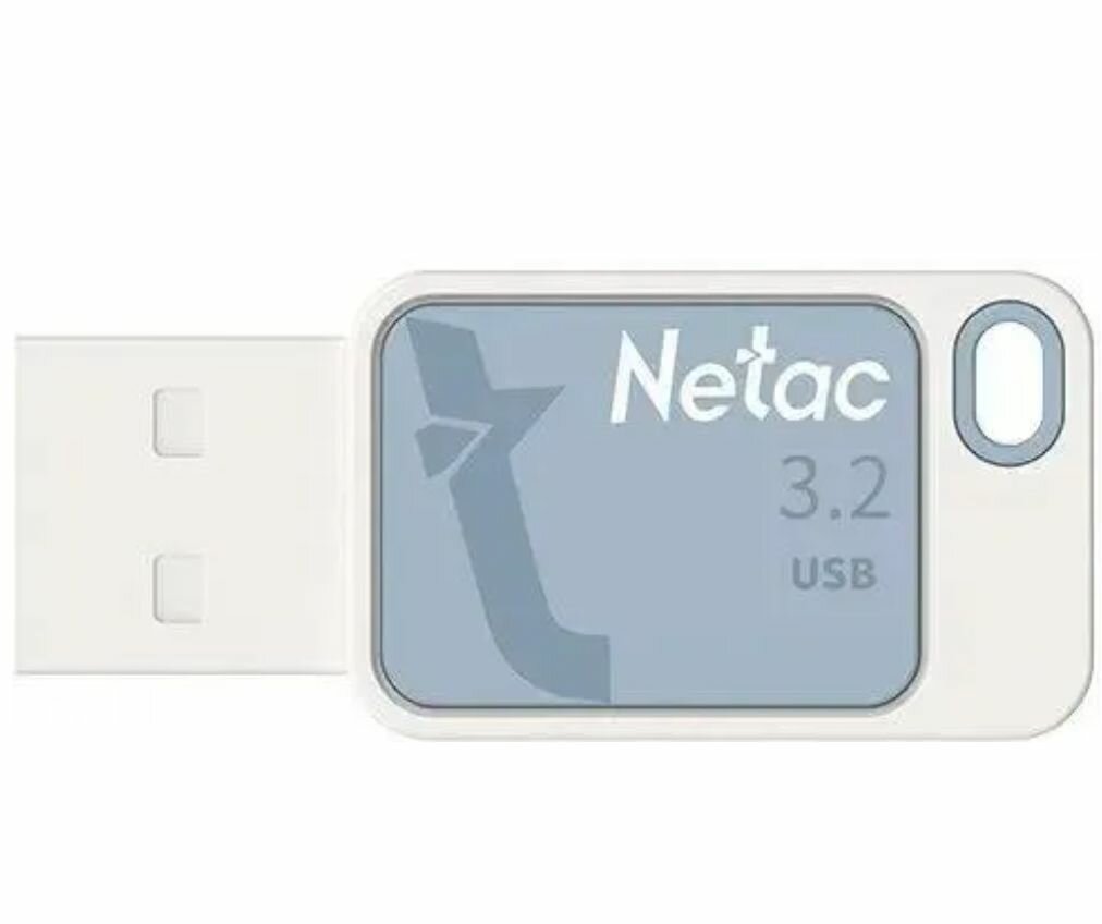 Память USB Flash 64 ГБ NETAC UA31 (NT03UA31N-064G-20BL) - USB 2.0, USB Type-A, вид закрывания - Нет, Пластик