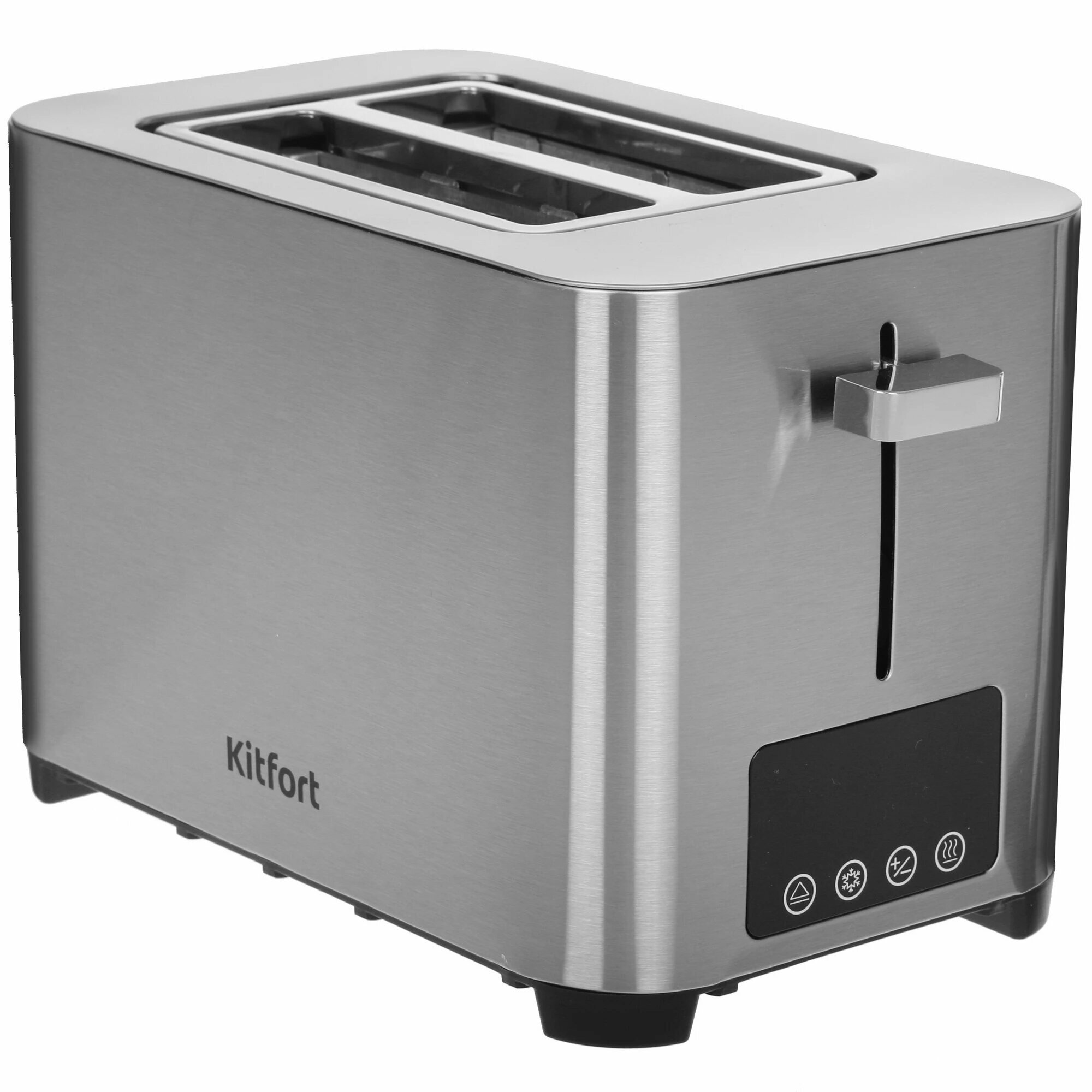 Тостер Kitfort KT-2048, функция подогрева, функция размораживания, серебристый