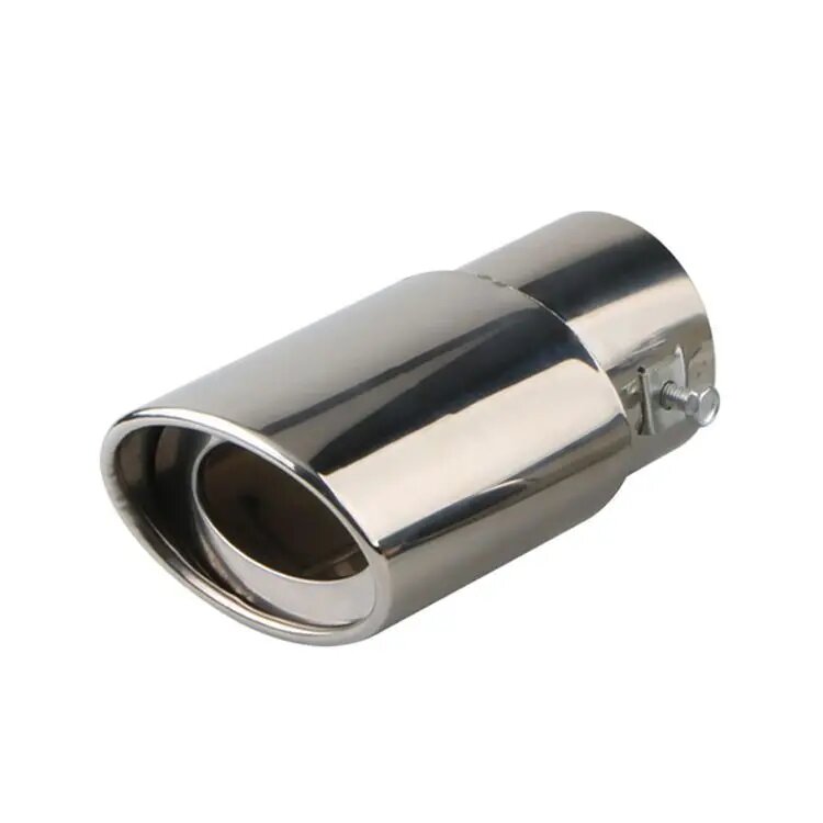 Авто Общая личность, модифицированная выхлопная труба, выхлопная труба из нержавеющей стали, глушитель, решетка, синяя металлическая выхлопная труба, авто, Silver straight