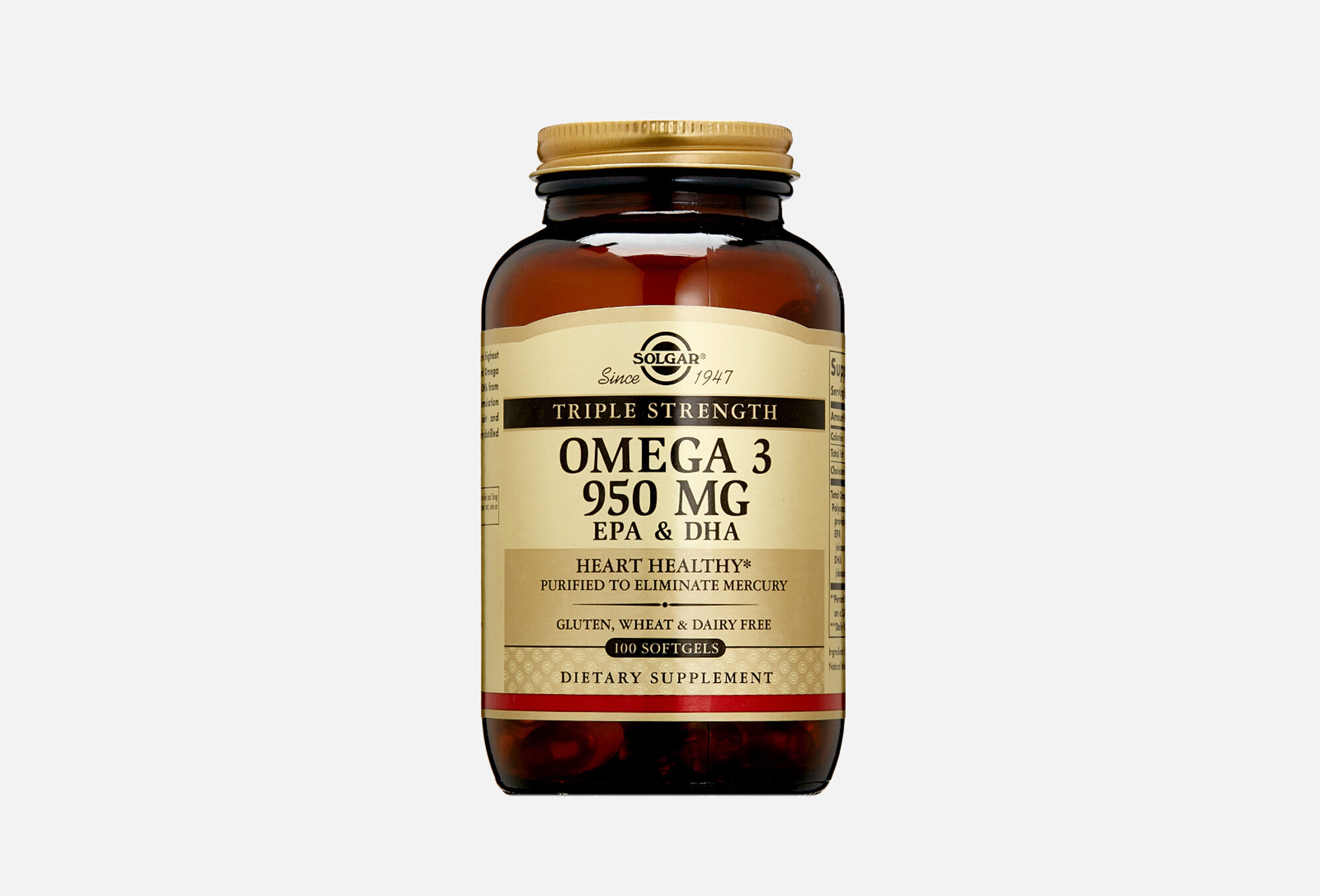 Омега-3 SOLGAR Triple Strength Omega-3 950 мг в капсулах