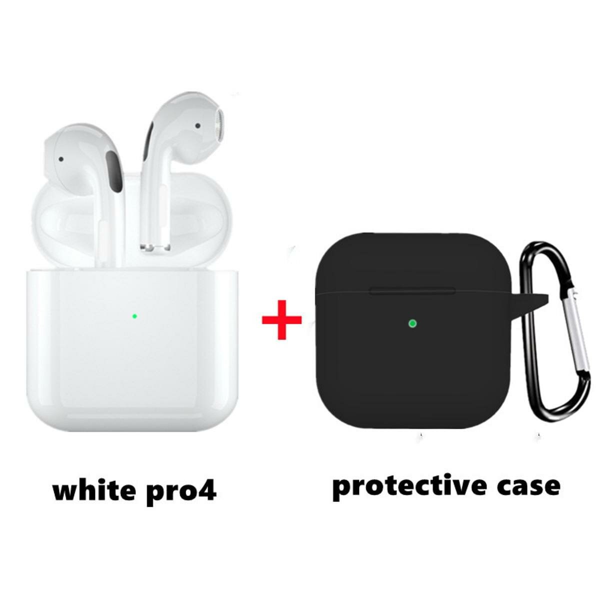 Беспроводные наушники TWS Air Pro 4 Bluetooth-наушники-вкладыши Стерео-гарнитура с микрофоном и зарядным устройством Blu