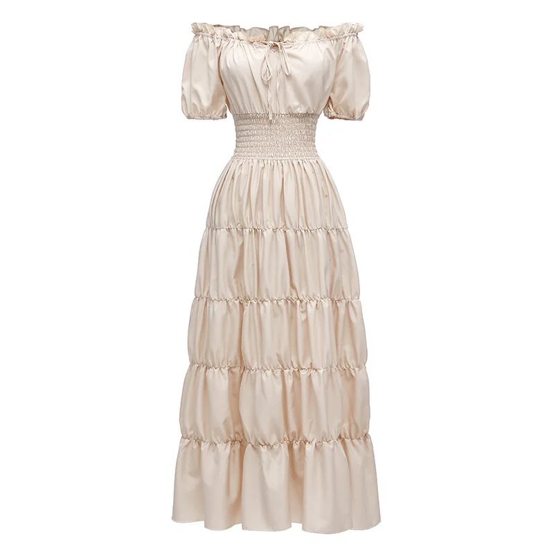 Костюм эльфа из полиэстера XXL, Бежевый, Ivory