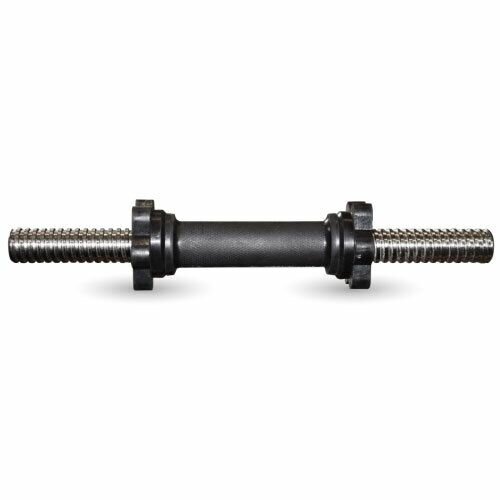 Гриф гантельный хромированный, гайка Кетлера, d30 мм хром, 370мм MB-BarM30-370B