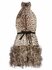 Платье Giambattista Valli Ruffled leopard print dress, размер 42, разноцветный