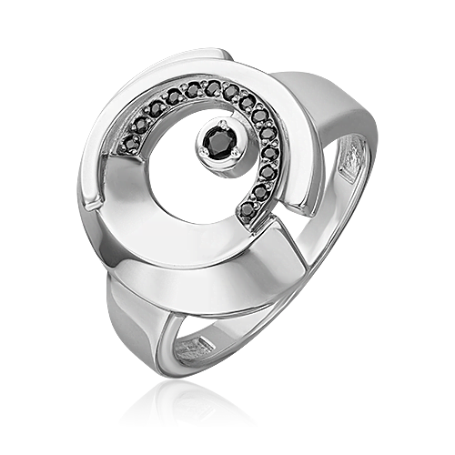 Кольцо, серебро, 925 проба, фианит