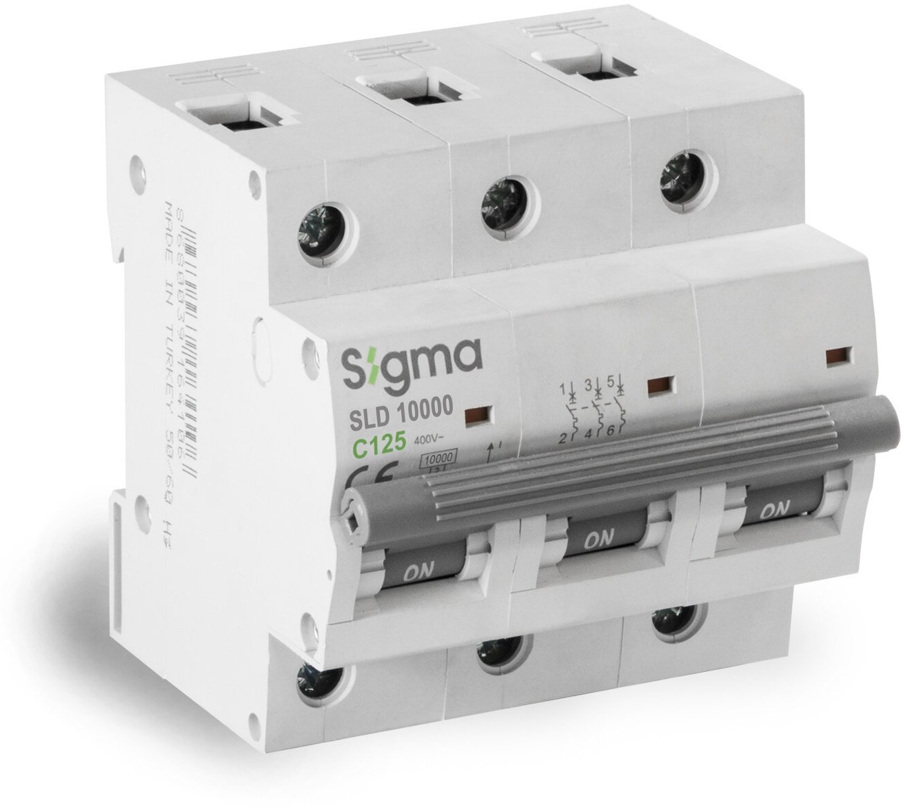 Автоматический выключатель 3P C 125A 10kA SIGMA ELEKTRIK