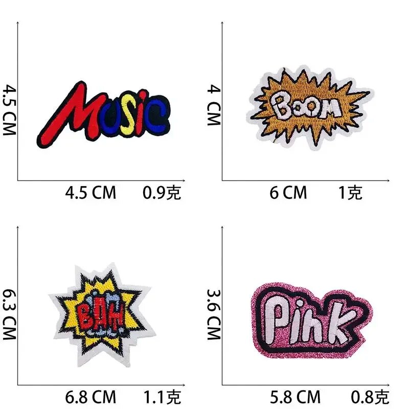 Набор вышитых нашивок as photo show