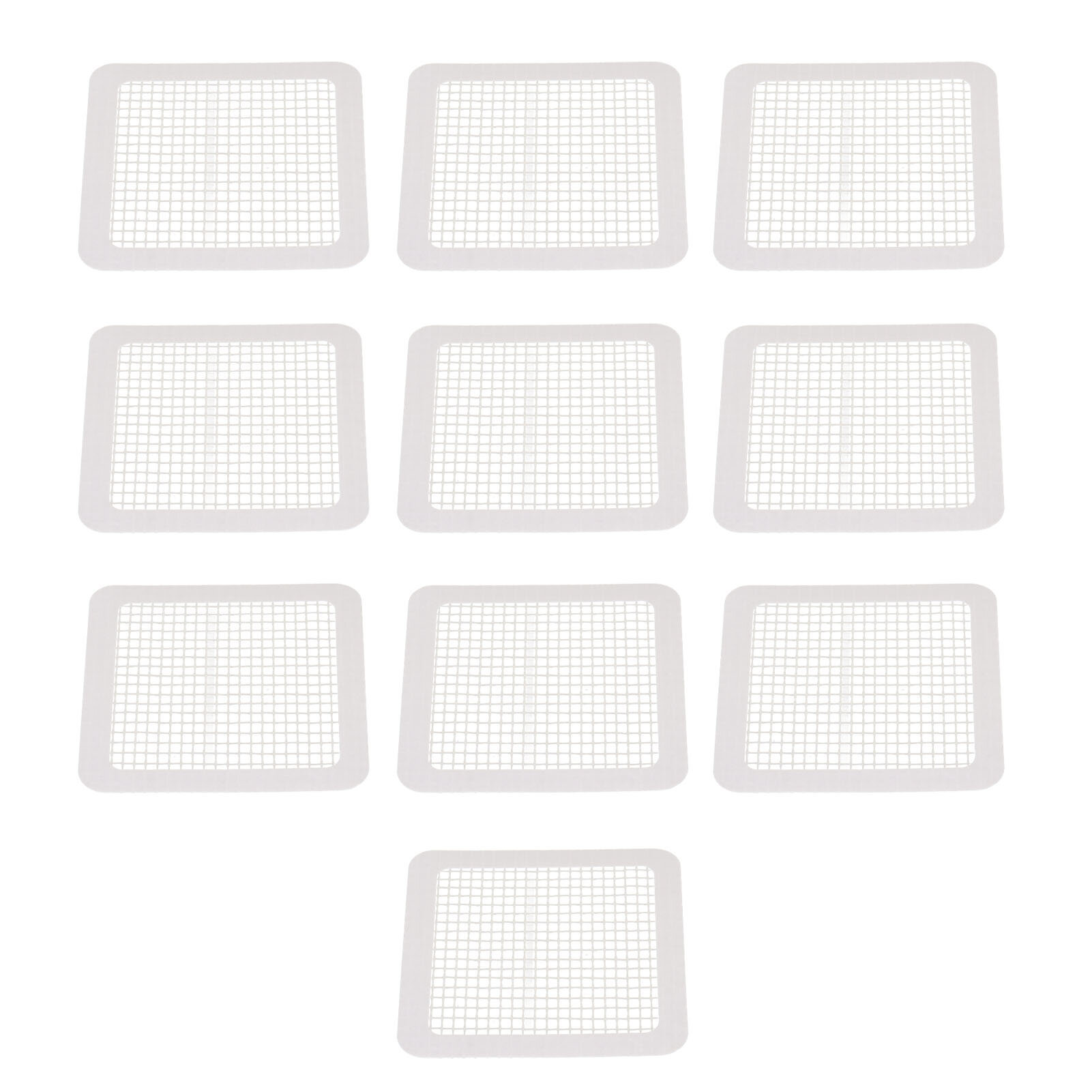Одноразовая водонепроницаемая наклейка-сетка для слива душа, улавливатель волос для ванной комнаты и кухни, 10 шт, квадратная