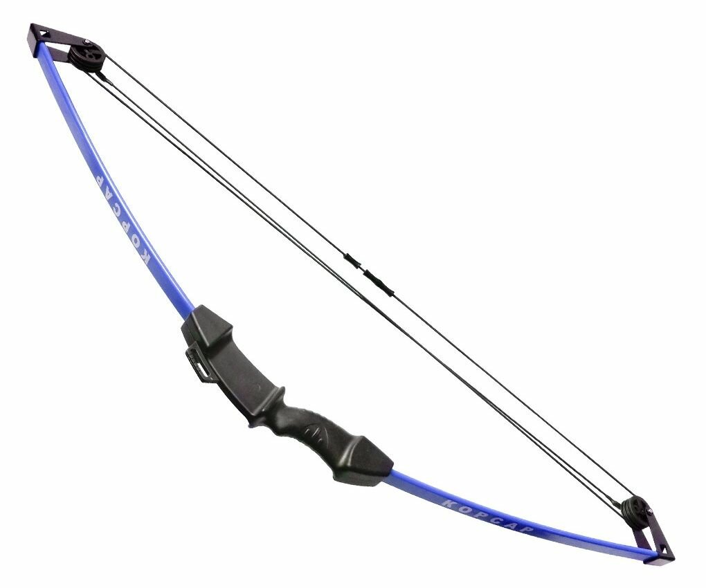 Детский блочный лук Центральный удар (Centershot) Корсар 5,5 кг, 88 см (синий)