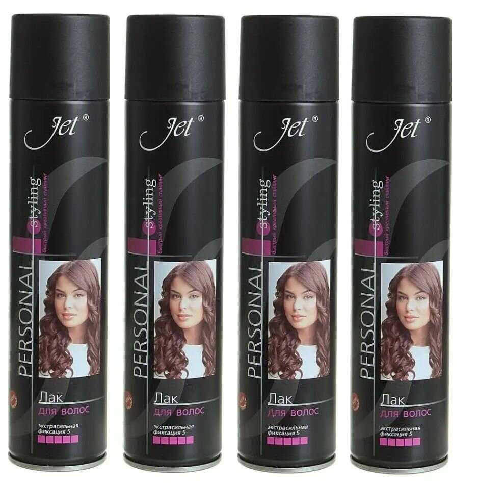 Лак для укладки волос Jet, Стиль и Форма, 190 мл, 4шт