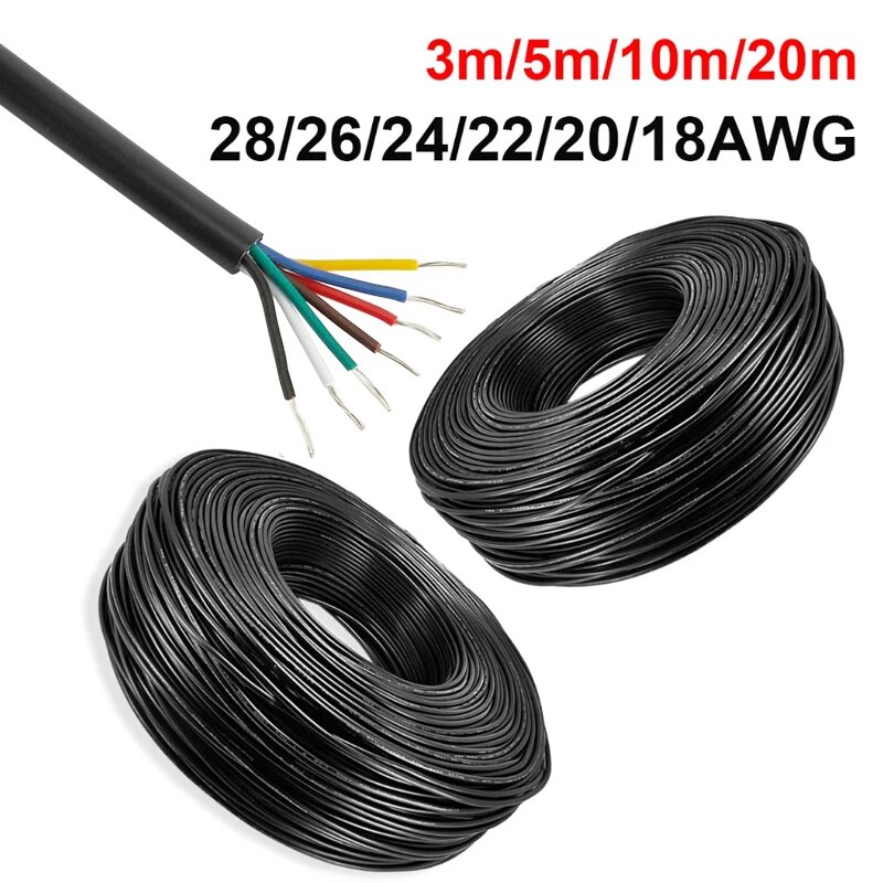 DelightFire 7-жильный автомобильный провод 12В 24 AWG, 5m