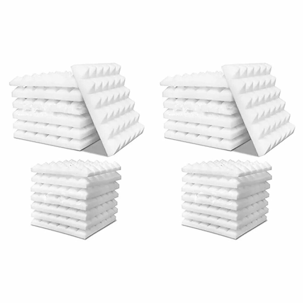 24 акустических панелей в упаковке, звуконепроницаемые пенопластовые панели, студийные звукоизоляционные клинья, пена для уменьшения шума на стенах, музыкальной студии и т. д.