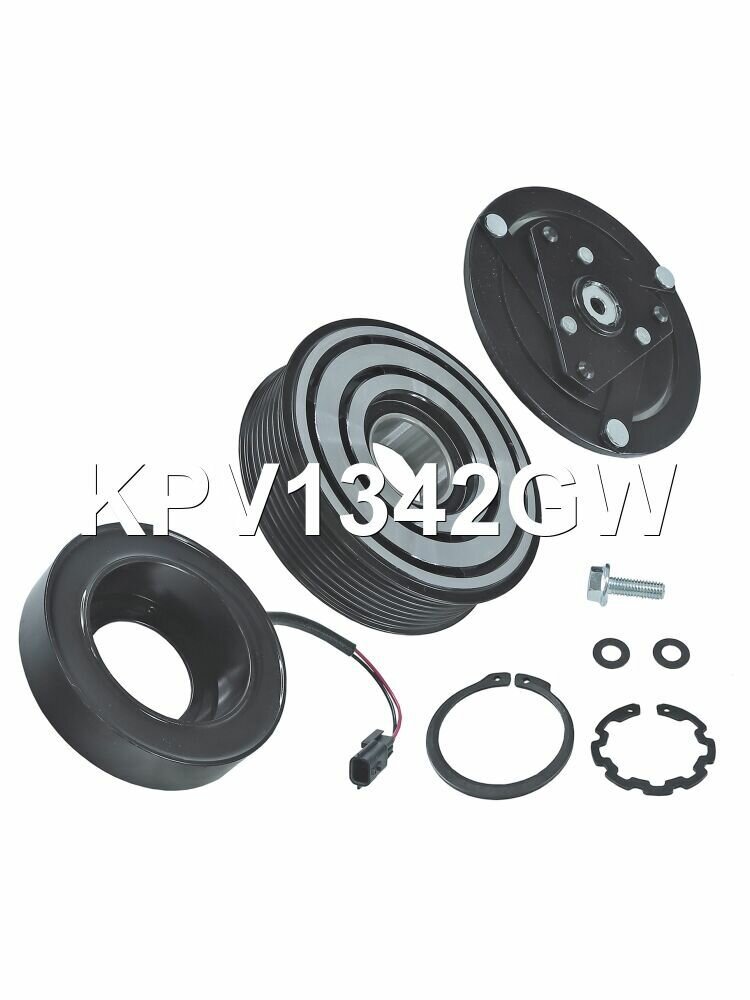 Шкив компрессора кондиционера в сборе Krauf KPV1342GW для NISSAN Murano Pathfinder Teana