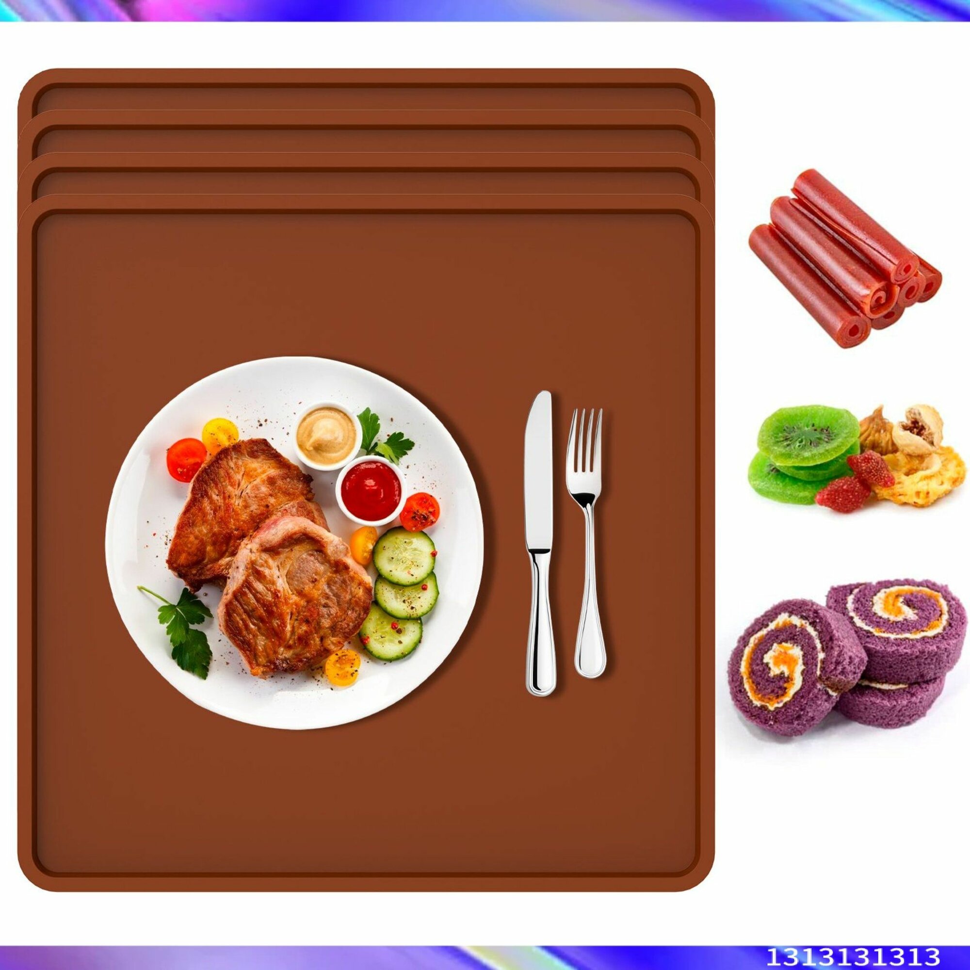 Эксклюзивный антипригарный лист 35x35 см с бортиками для духовки и дегидратора Excalibur, применяемый для создания фруктовой пастилы, выпечки и сушки