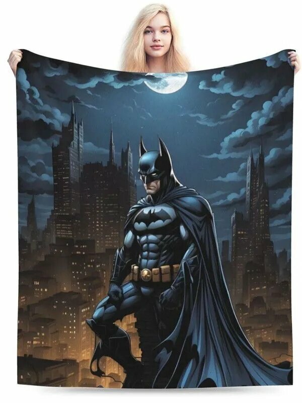 BATMAN Плед , Фланель, 200 см х 150 см