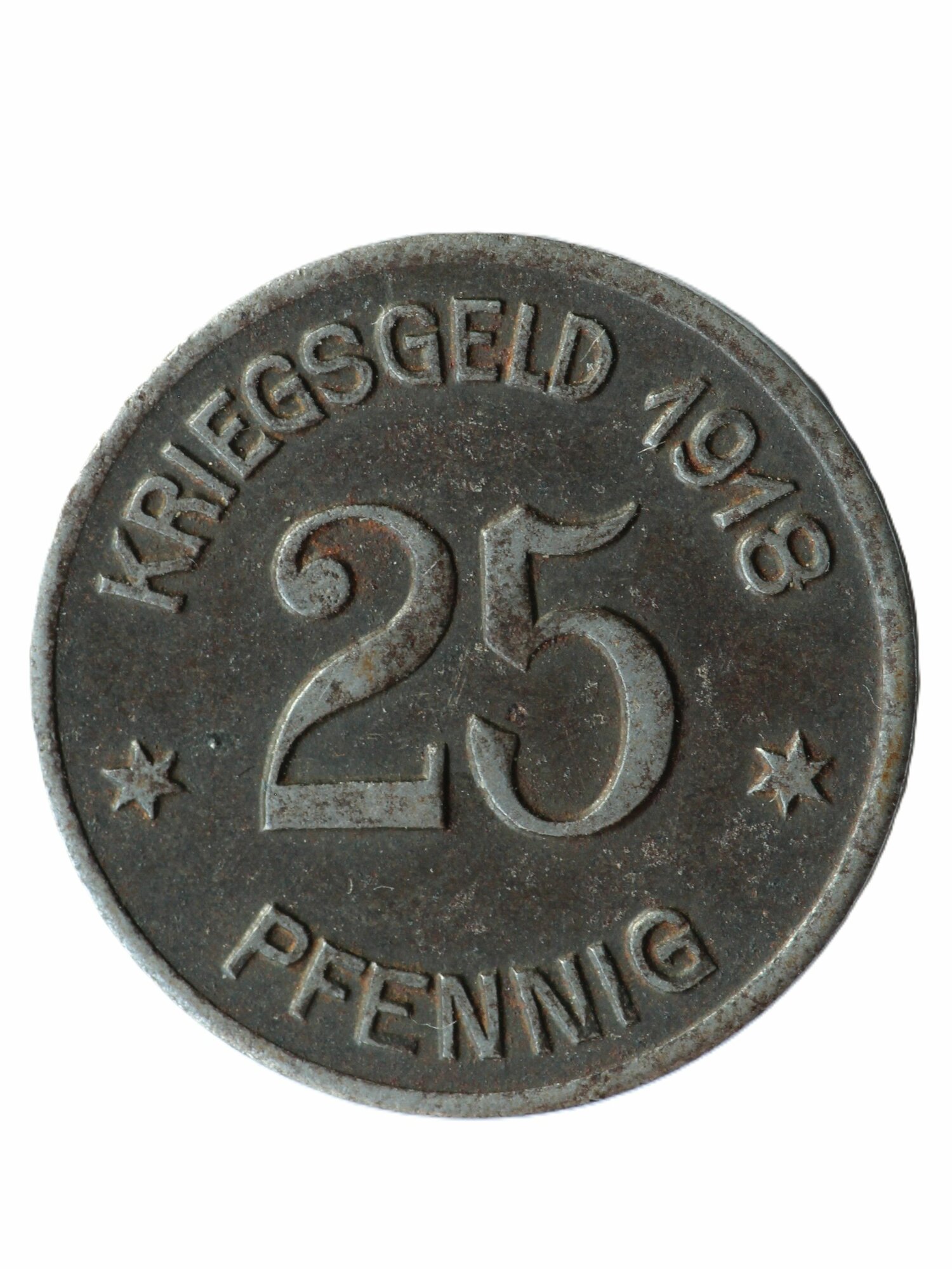 Подлинная монета нотгельд Германия 25 пфеннигов 1918 Кобленц